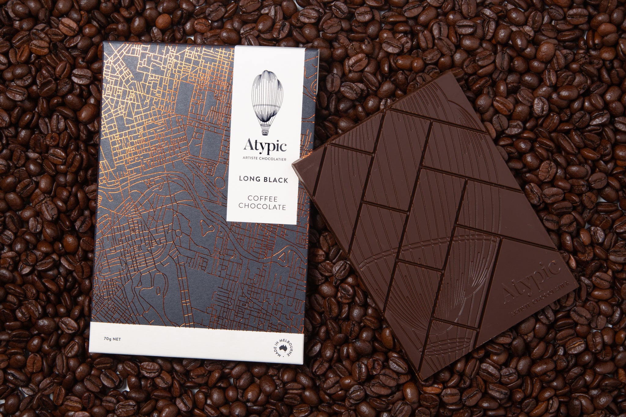 Long Black - Coffee Chocolate (Vegan) – Atypic Chocolate - Bean to Bar ...